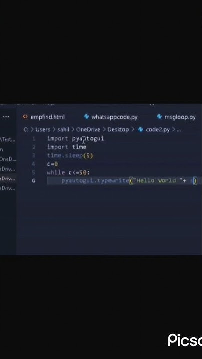 Python code send unlimited messages - YouTube