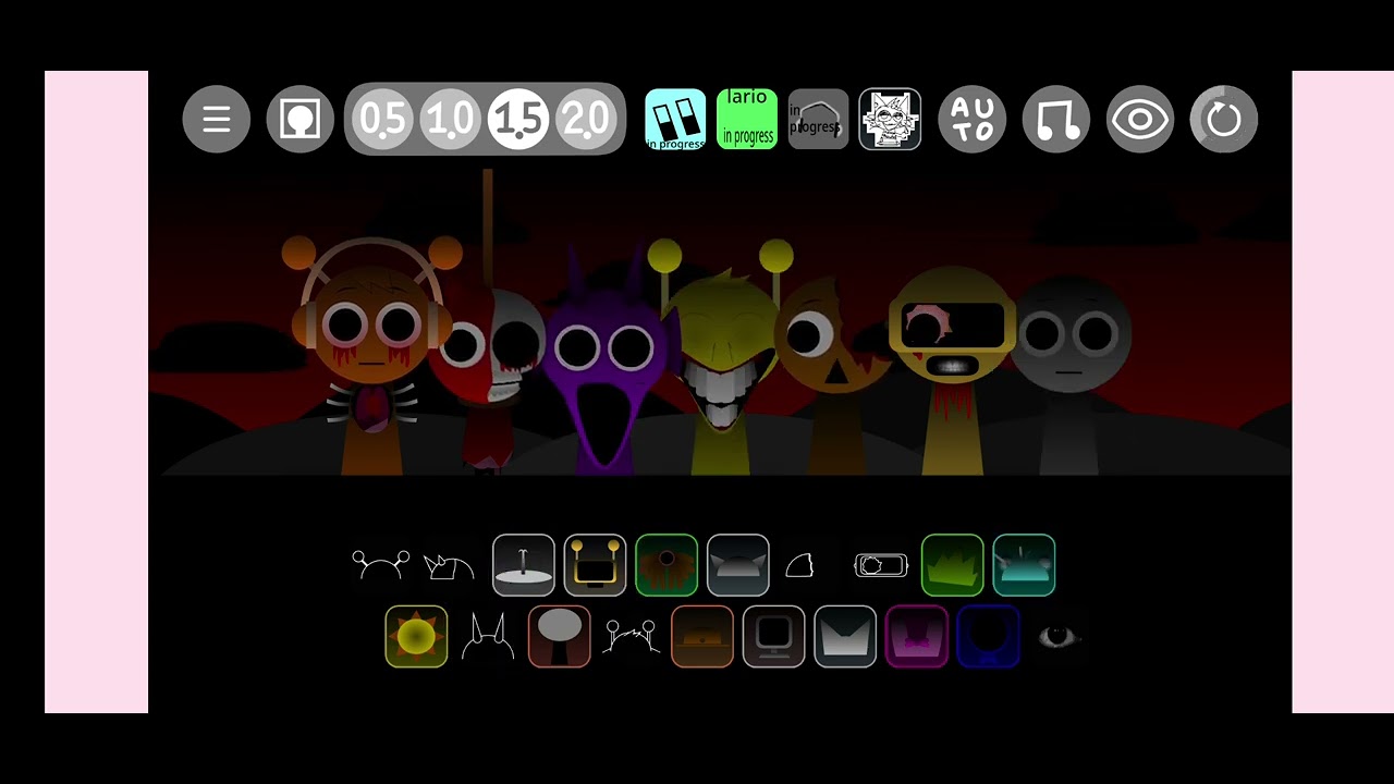sprunki modded (colour sorted and order) - YouTube