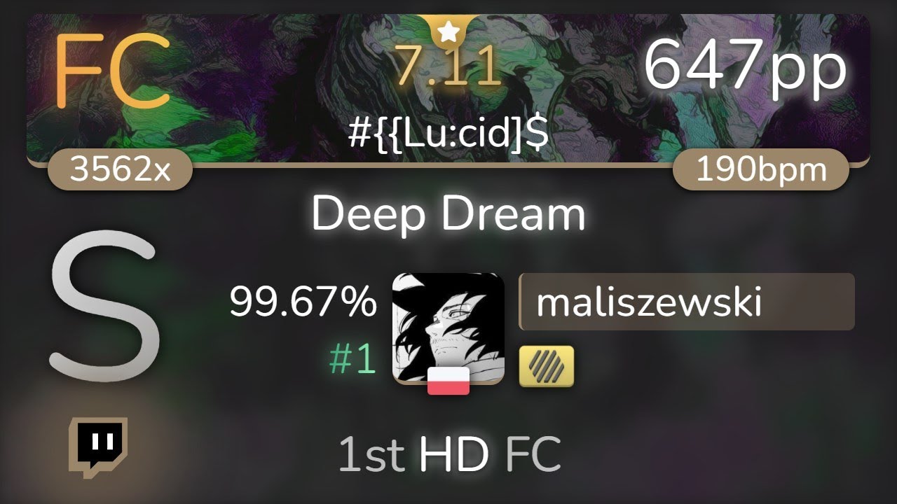 [Live] maliszewski | Dustvoxx - Deep Dream [#{{Lu:cid]$] +HD 99.67% {#1 ...