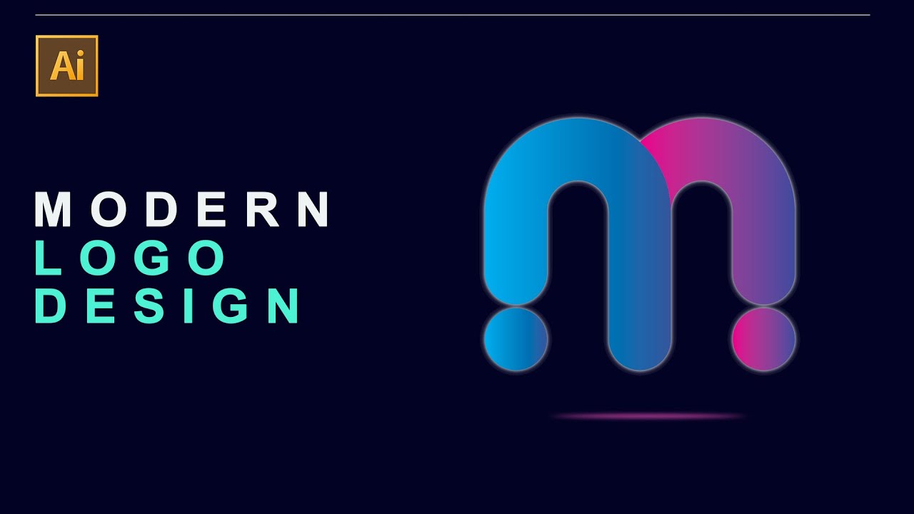 CÁCH THIẾT KẾ LOGO CHỮ M HIỆN ĐẠI BẰNG ILLUSTRATOR | THE MODERN M LOGO ...