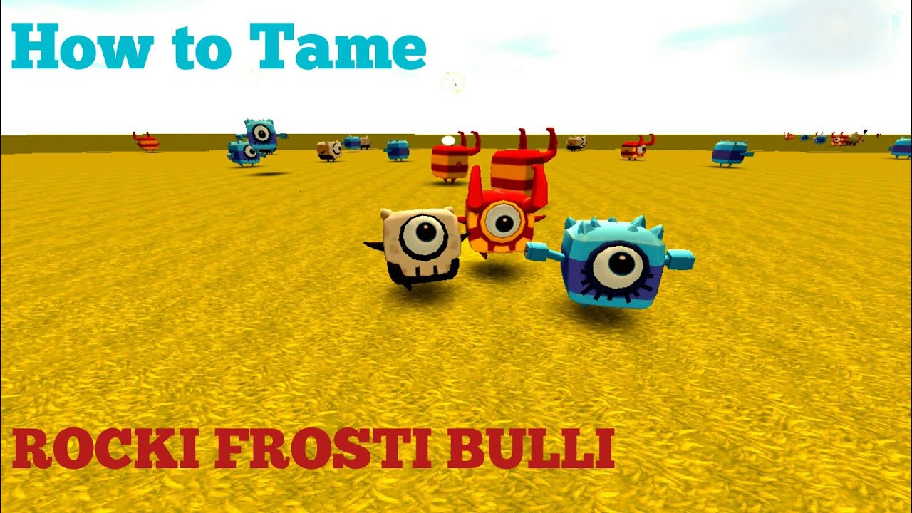 Mini World Block Art : How to Tame Rocki, Frosti & Bulli - YouTube