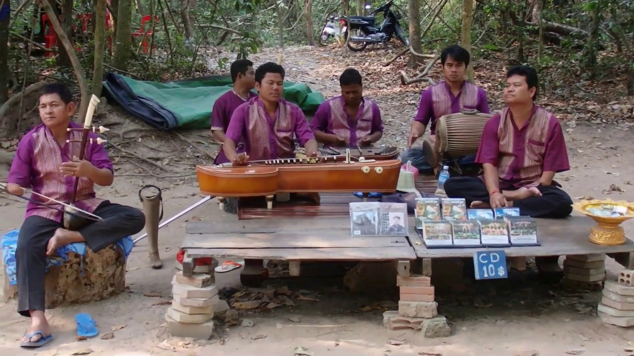 Crippled Musicians in Angkor Wat Cambodia playing to earn for a living ...