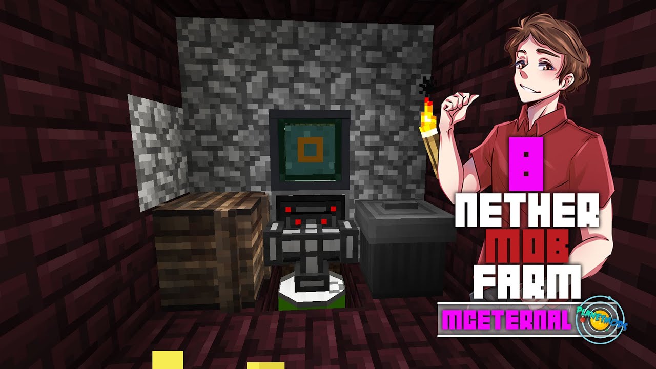 Mob farm, en el nether! - MC Eternal - ep.8 #planetmods - YouTube