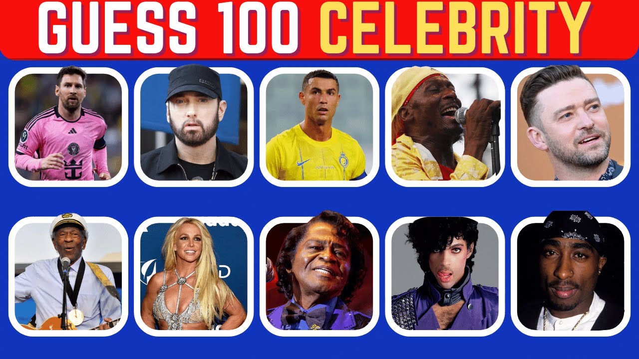 Ultimate Celebrity Guessing Challenge Can You Identify These 100 Famous ...