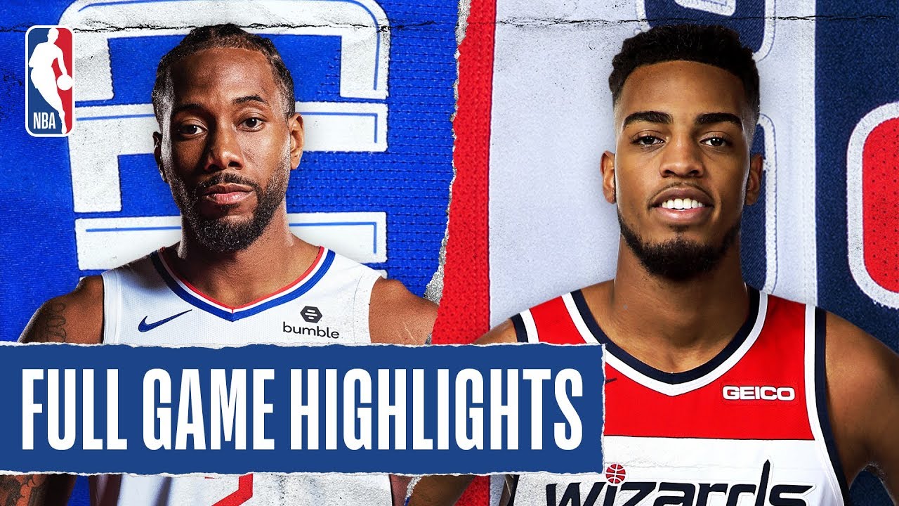 CLIPPERS at WIZARDS | FULL GAME HIGHLIGHTS | December 8, 2019 - YouTube