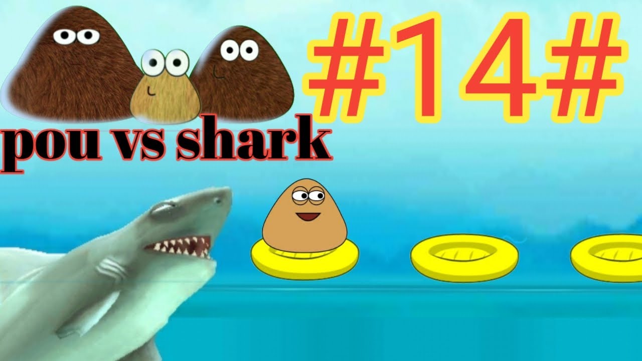 Pou# joguinho do pou, #14# pou vs shark - YouTube