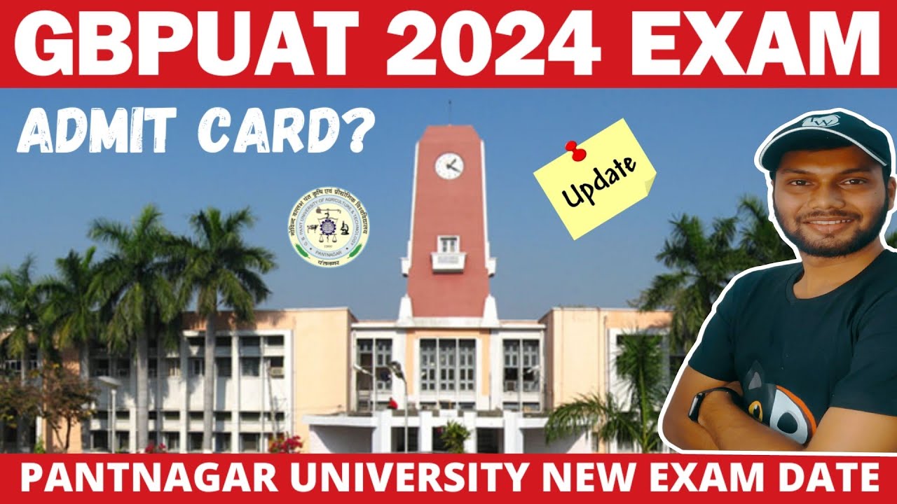 🟡GBPUAT PANTNAGAR ADMIT CARD 2024 • PANTNAGAR UNIVERSITY ADMIT CARD ...