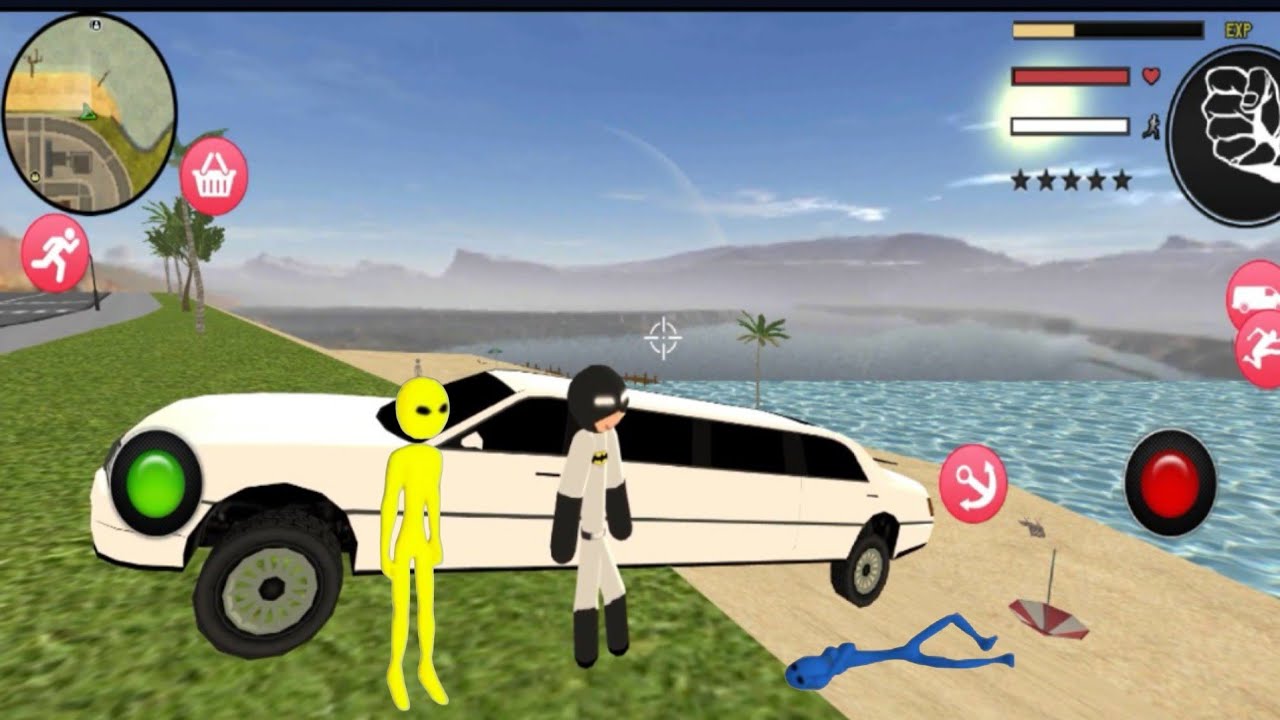 Batman Stickman Rope Hero #22 - Android Gameplay - YouTube