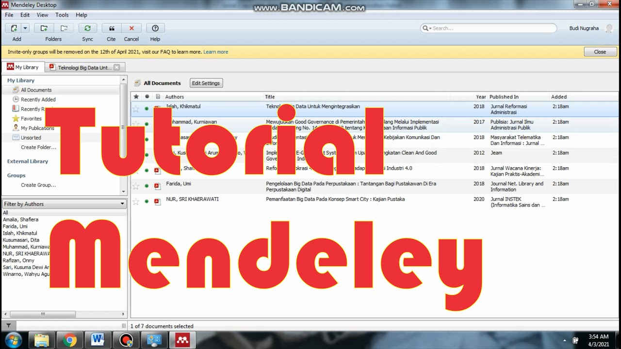 Tutorial Mendeley - YouTube