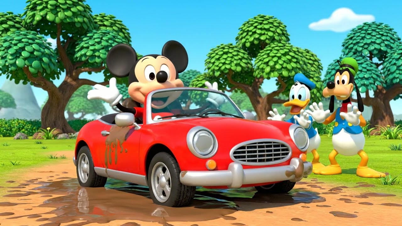 Mickey Mouse’s Muddy Car Adventure | Nursery Rhymes for Kids & Baby ...