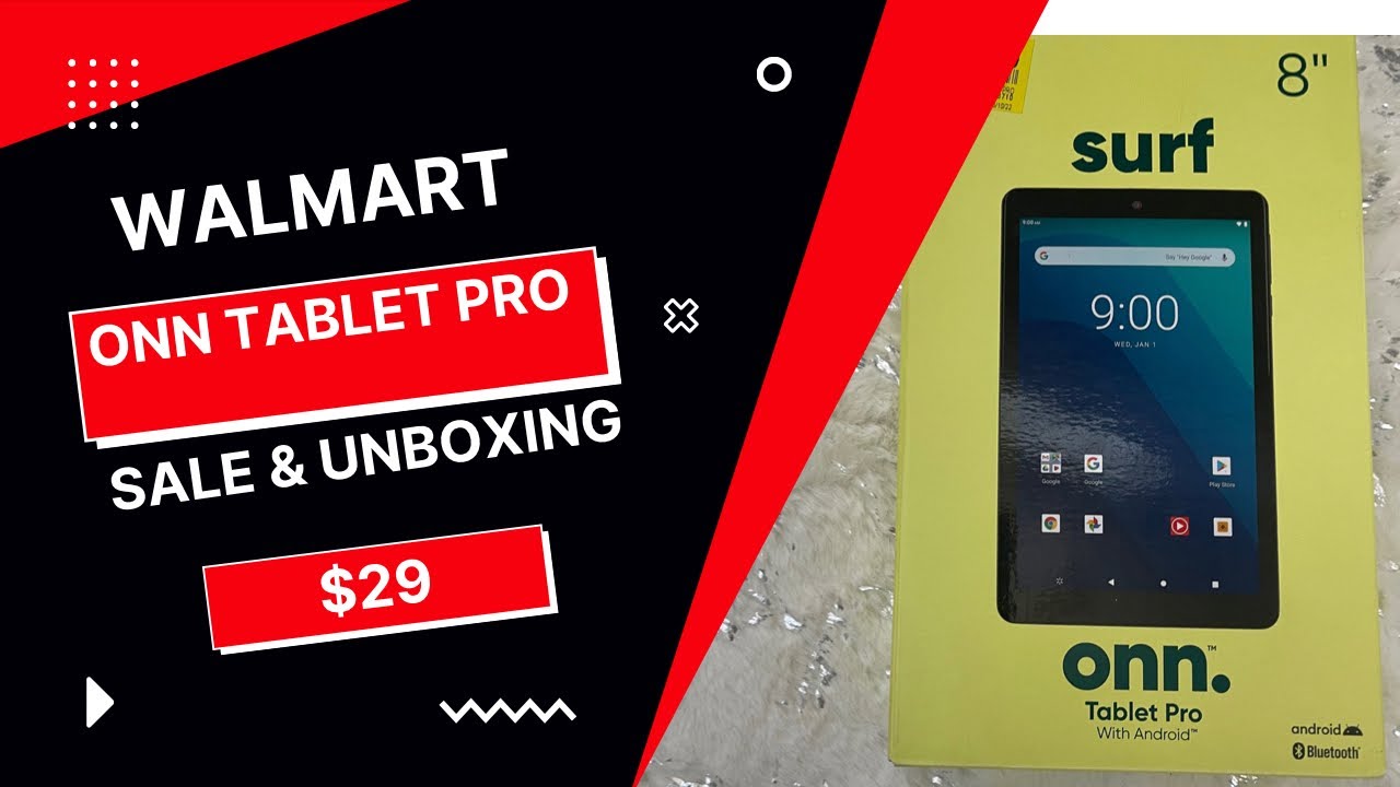NEW $29 Walmart Surf Onn Tablet Pro 8" Unboxing - YouTube