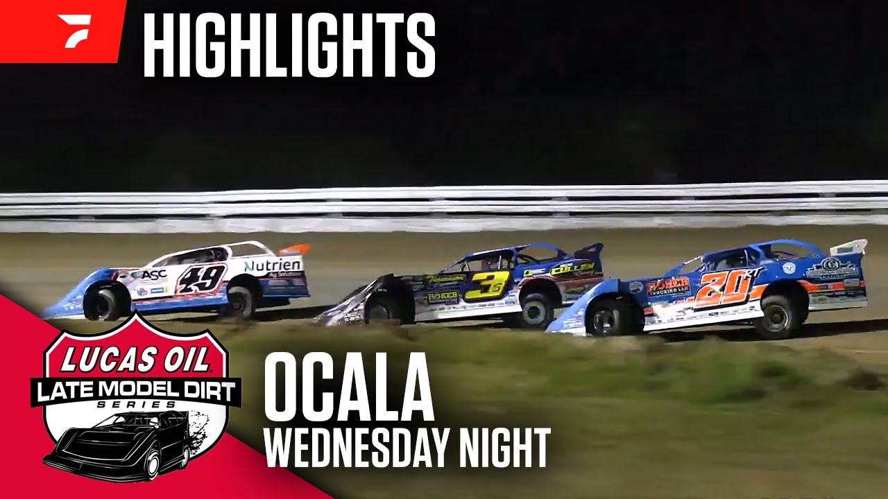 Wednesday Feature | 2024 Lucas Oil Late Models at Ocala Speedway - YouTube