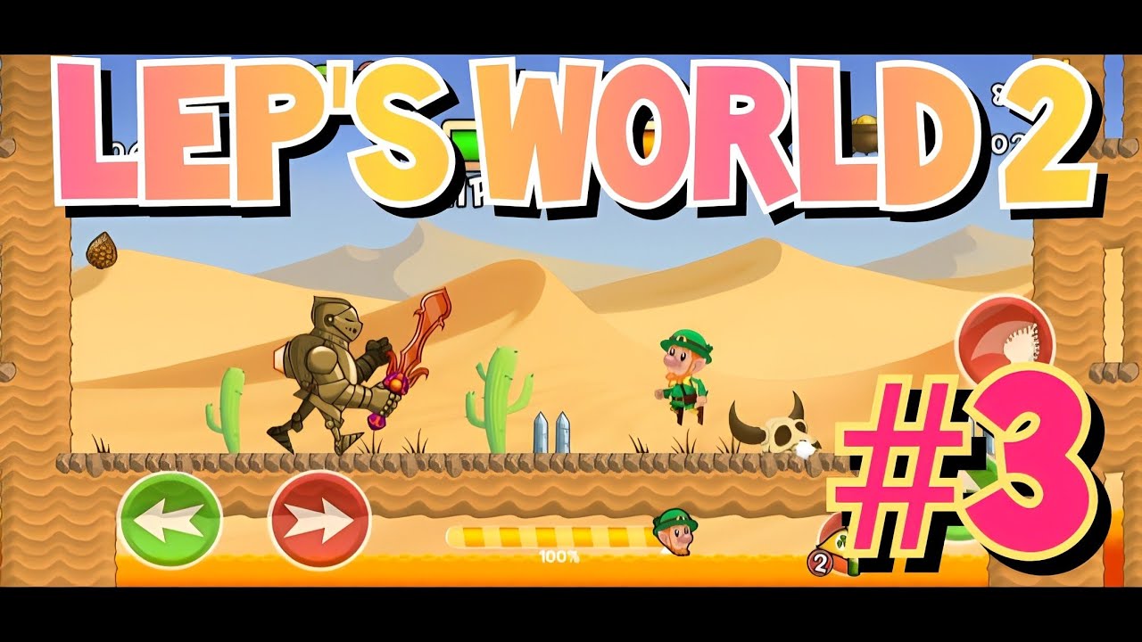 Gameplay De Lep's World! 2 [3°MUNDO] (ANDROID) - YouTube