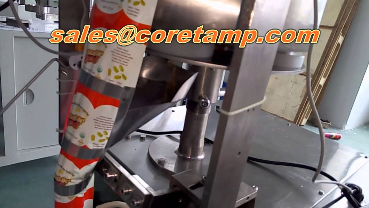 Small volume cup packing machine for wheat flakes/oatmeal/nuts - YouTube