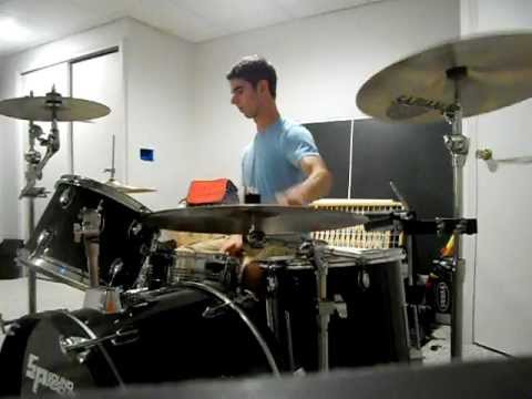 Drum Solo (Left Handed 18 Year Old Drummer) - YouTube