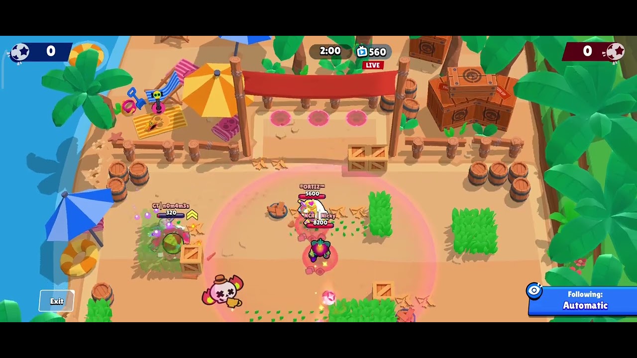 Brawl TV match brawl ball beach brawl - YouTube