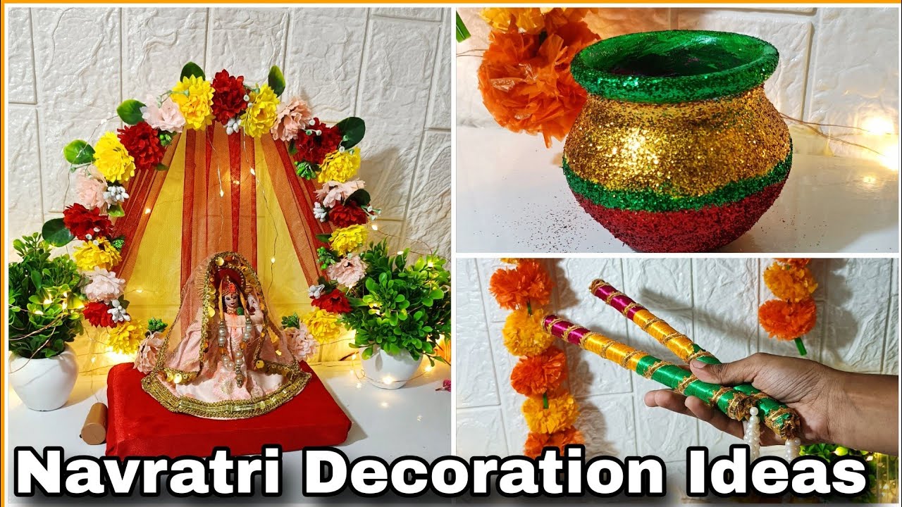 Navratri decoration ideas at home/Navratri decoration/Navratri ...