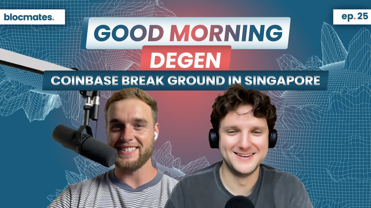 Good Morning Degen | Coinbase break ground in Singapore - YouTube