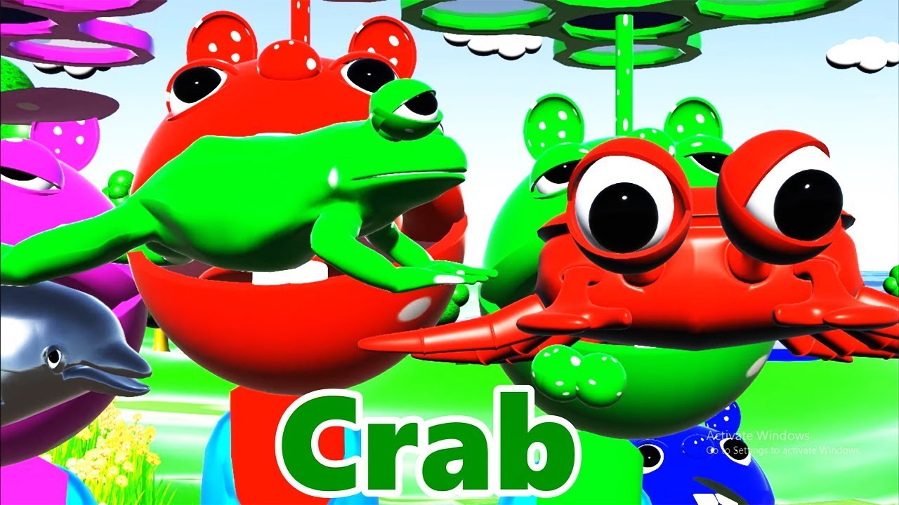 Học màu sắc và con vật thich nước với pacman mò cá| Learn colors and ...