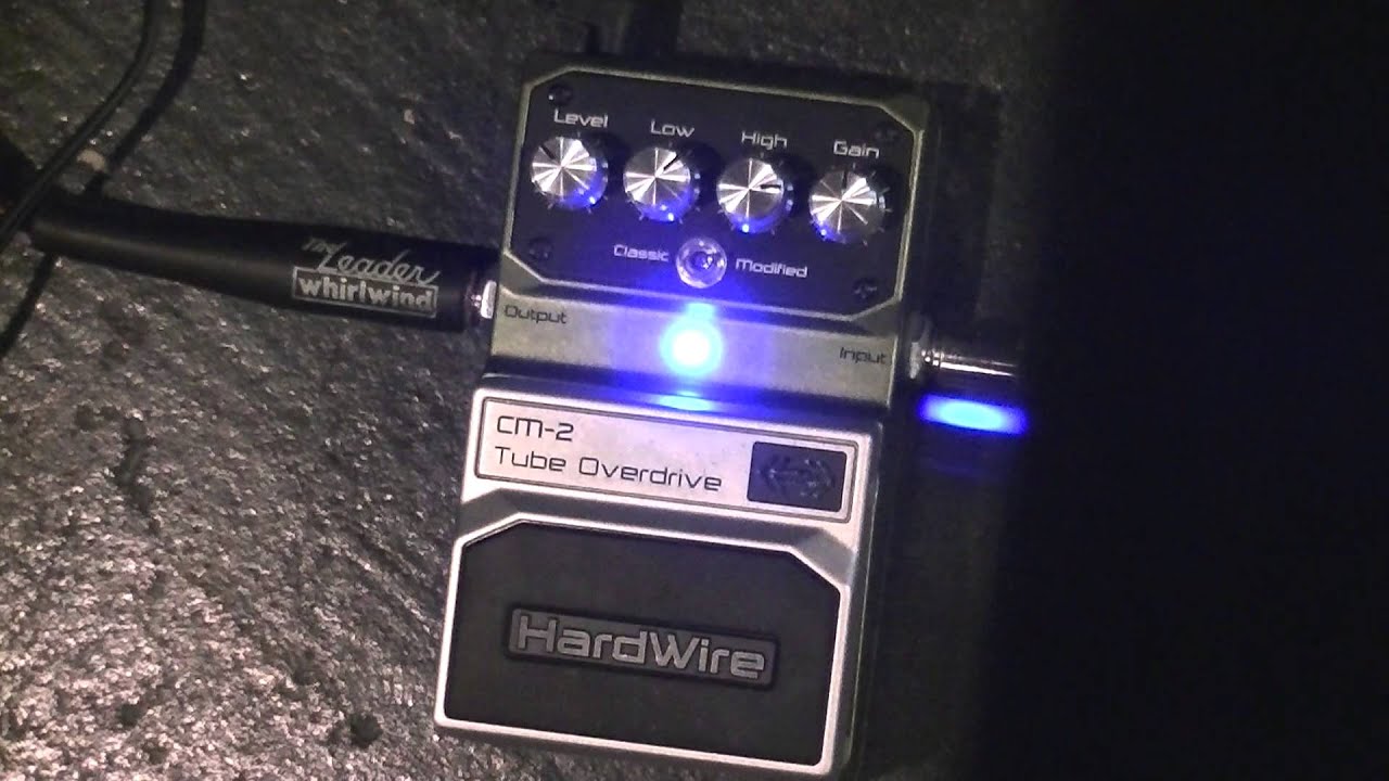 Hardwire CM-2 Tube Overdrive Guitar Pedal - Dirt, Distortion - YouTube