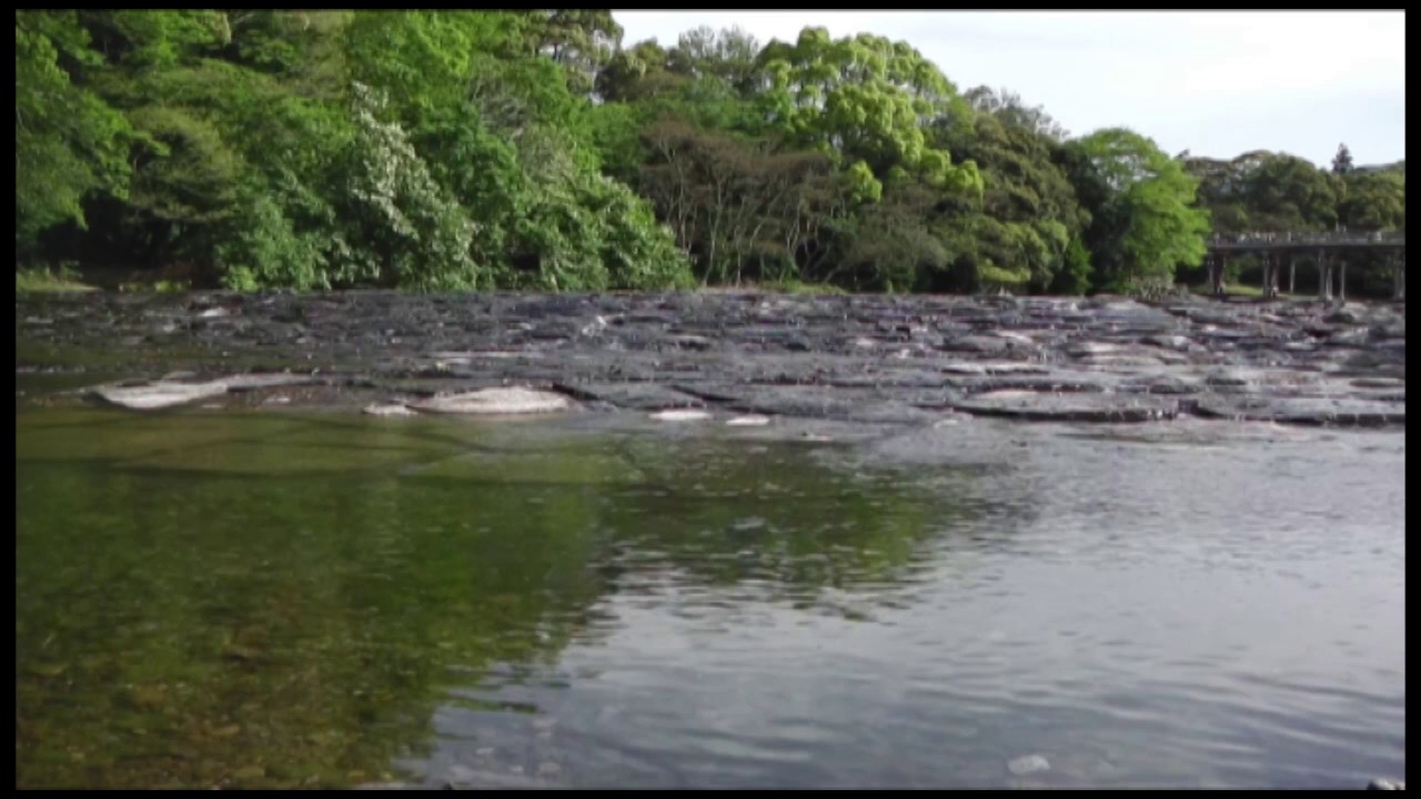 [ Ise Grand Shrine ] The Isuzu River with the Uji Bridge - YouTube