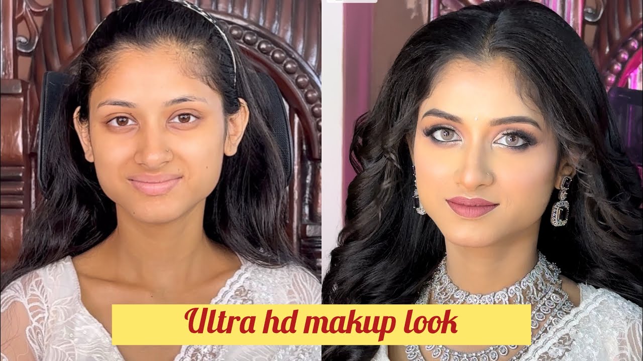 Ultra hd makeup || Indian look || beginner makeup || glitter eye makeup ...