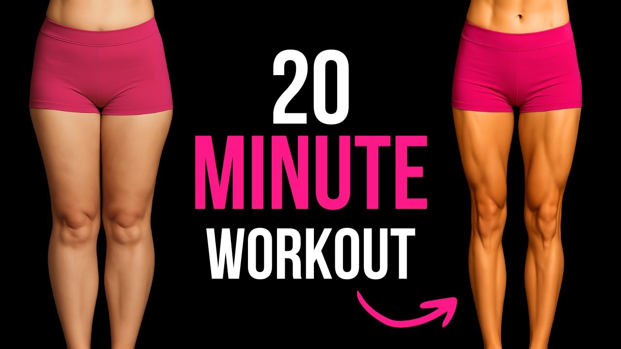 20-Minute Slim Legs Challenge (20 Days, 20 Moves) - YouTube