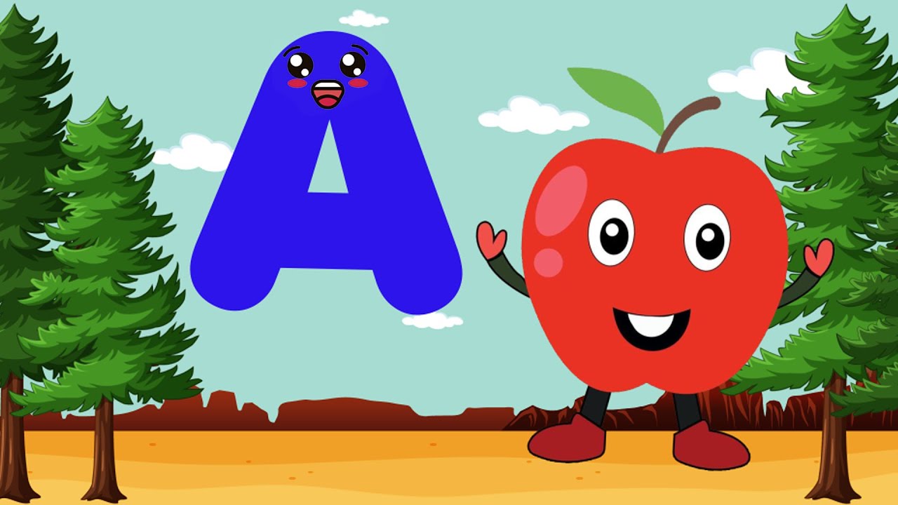 Learn The ABC Phonic Song with APPLE as Your First Lesson-ABC Songs ...