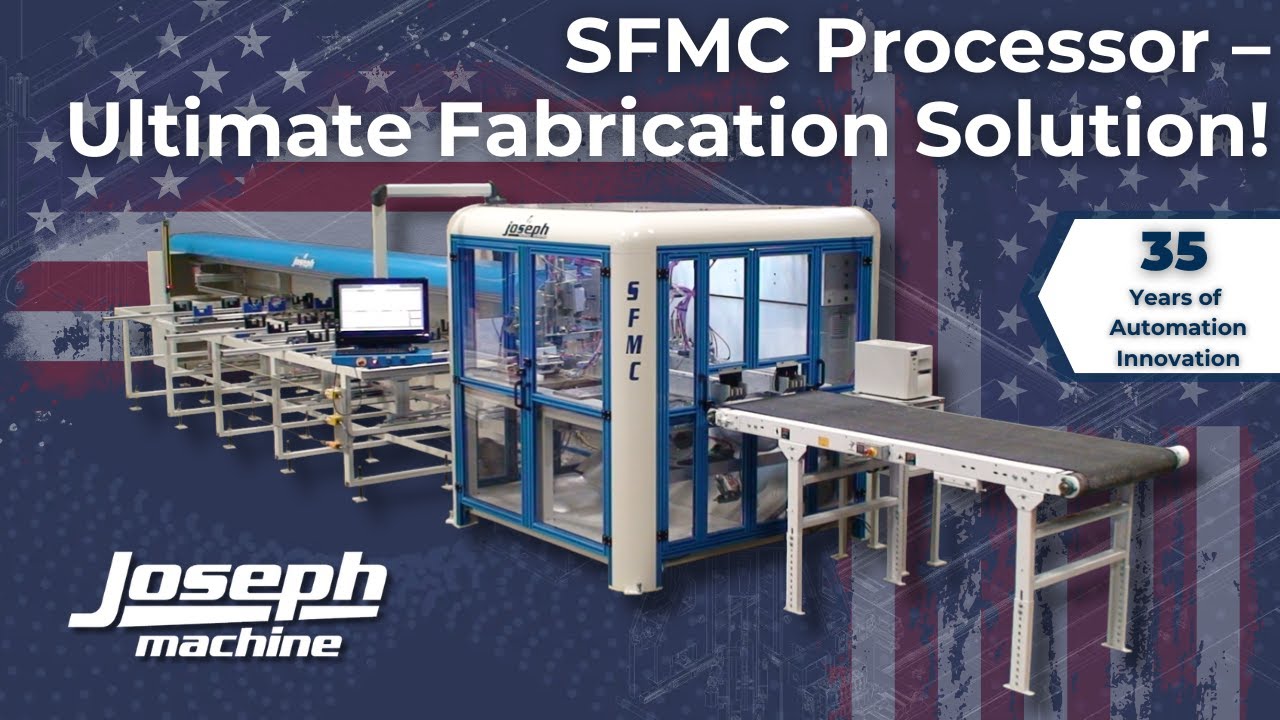 SFMC Automated Processor For Window and Door Fabrication - YouTube