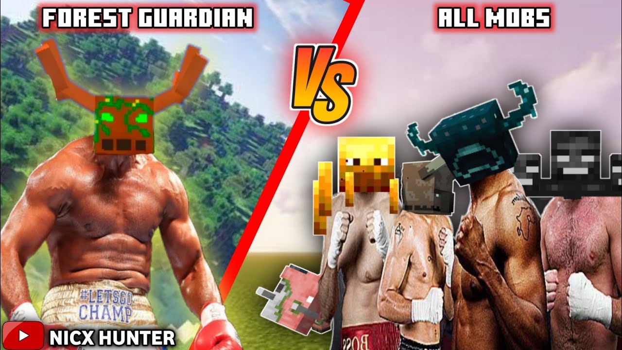 Forest Guardian vs All Mobs in Minecraft - YouTube