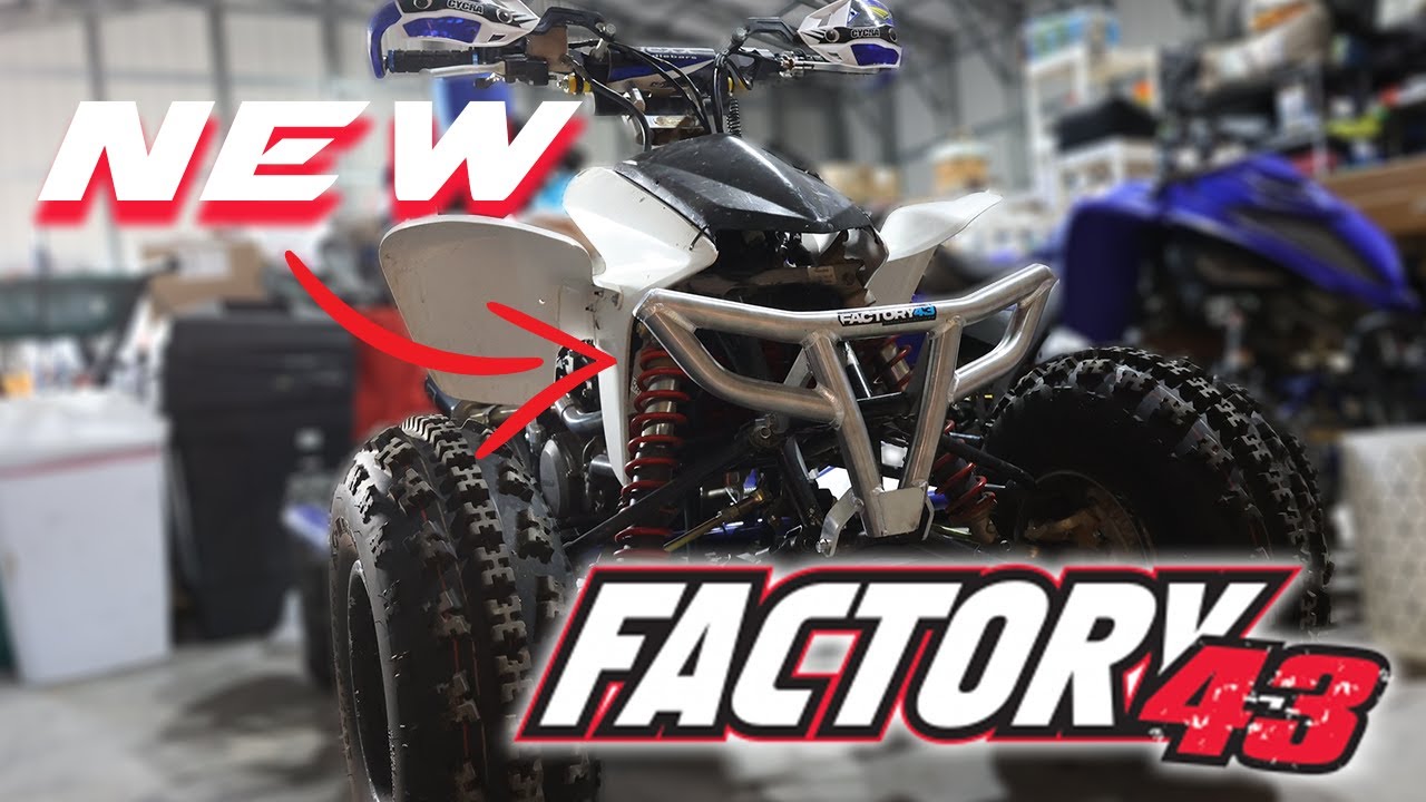 Installing a NEW Factory 43 XC Bumper on a TRX 450 - YouTube