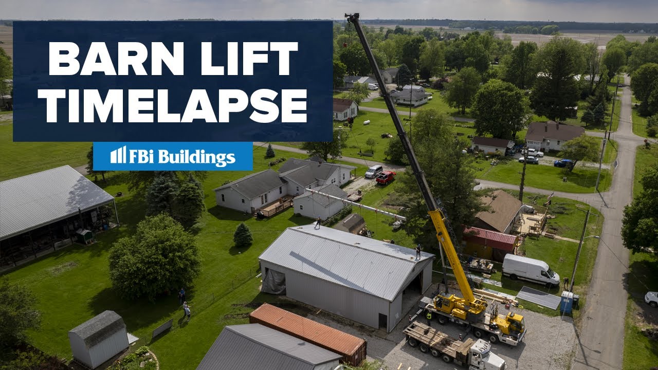 How To Raise A Pole Barn With The Q-Bar Building System | Timelapse ...