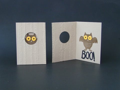 Howl O Ween Owl Note Card - YouTube
