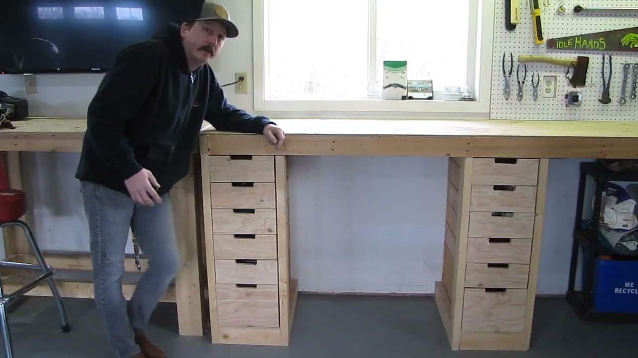 How to make workbench drawers / workbench add-ons - YouTube
