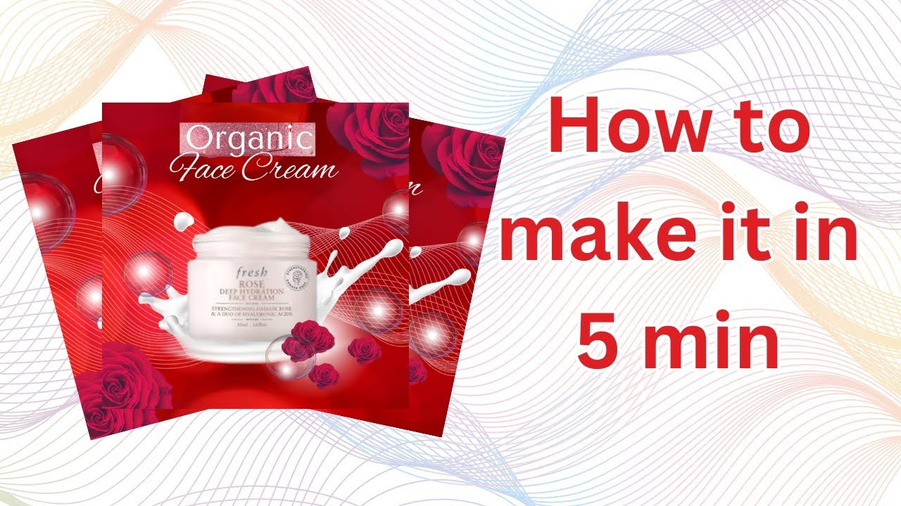 How to make a face cream poster in canva - YouTube