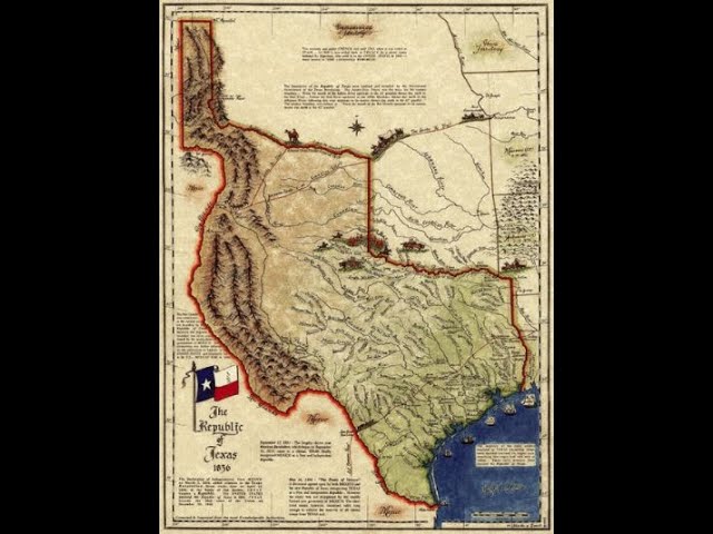 Republic Of Texas 1836 Map Hisatlas Map Of Texas 1836 1837