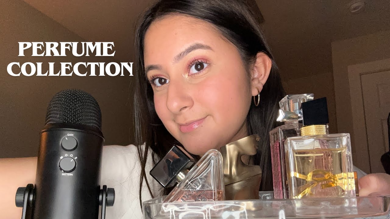 ASMR - Perfume Collection 🌷🥰 (light tapping and liquid sounds) - YouTube