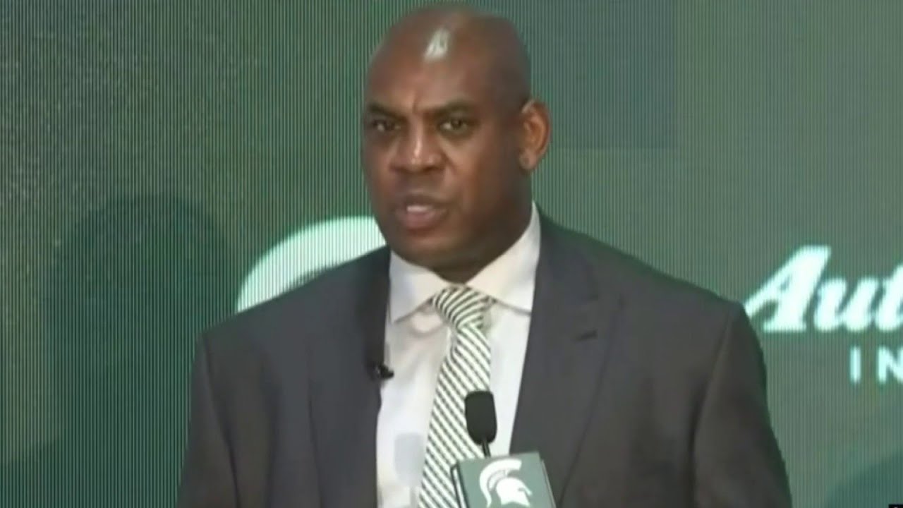 Mel Tucker introduced at Michigan State's new football coach - YouTube