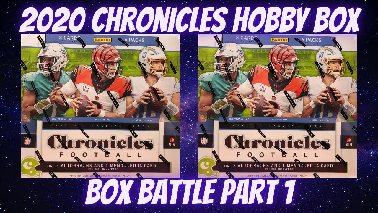 2020 Chronicles Football Hobby Box Rip. Box Battle Part 1. Two Nice ...