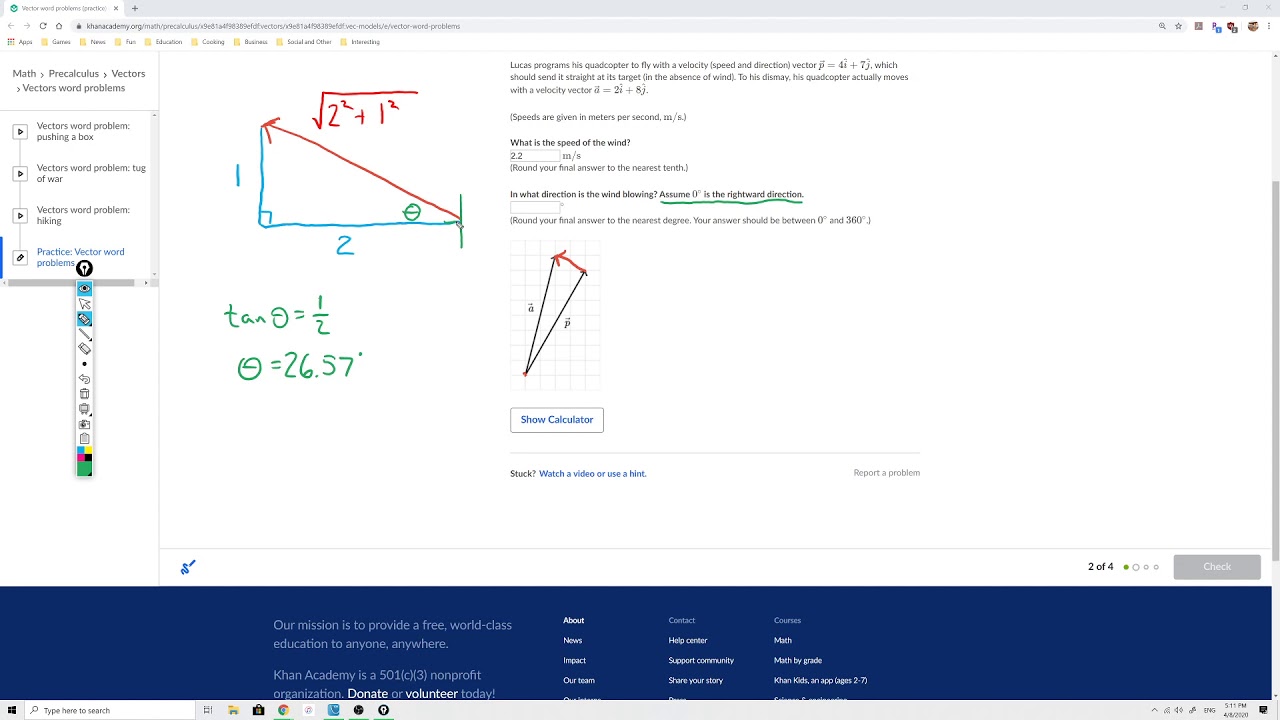 Vector Word Problem (Khan) - YouTube