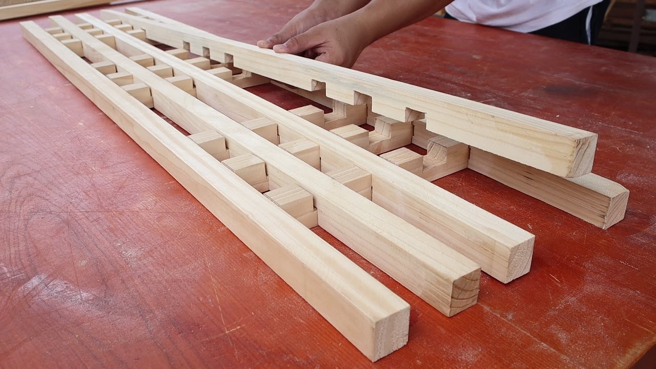 Perfect Bench Design Removable Without Screws And Glue // Woodworking ...