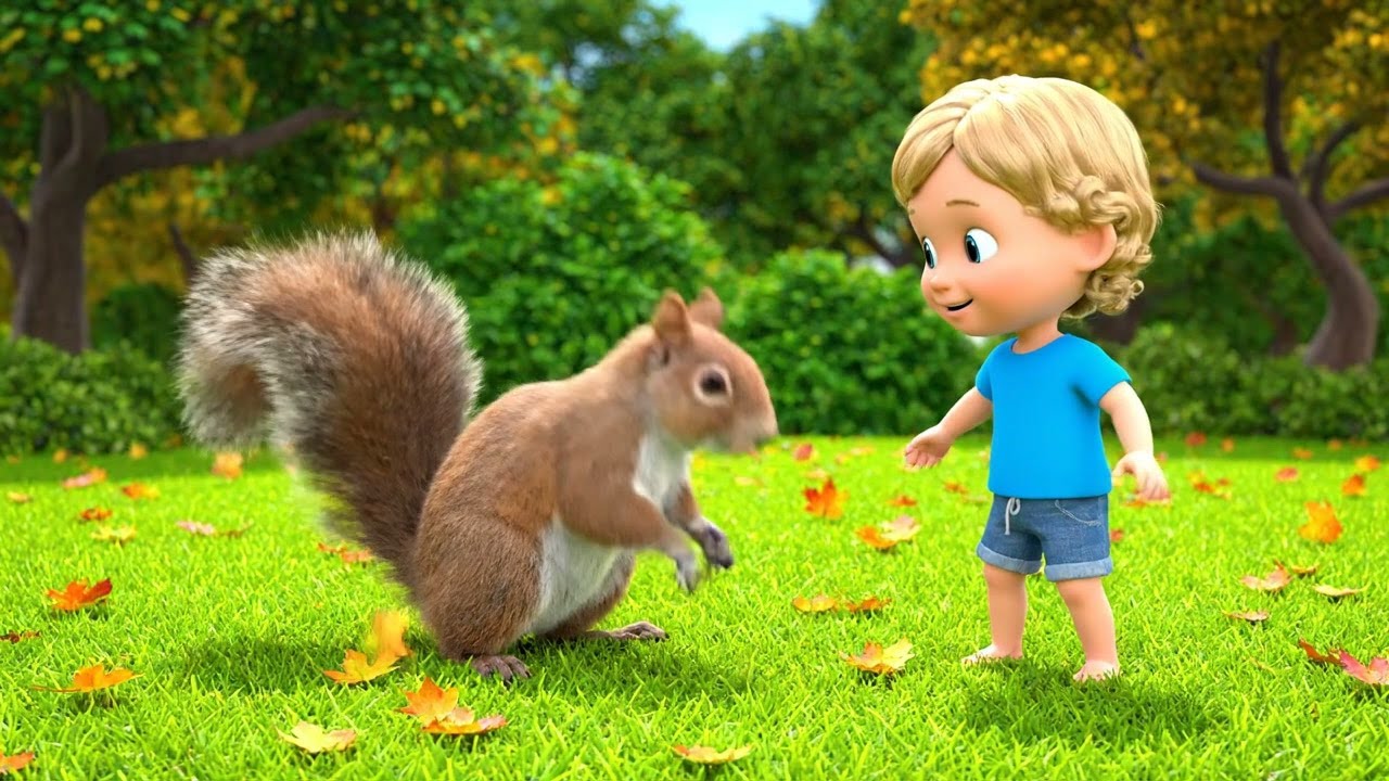 Naughty Squirrel Hid the Golden Acorns 🐿️ | Nursery Rhymes for Kids ...