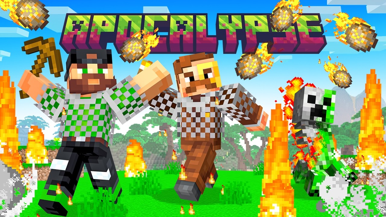 Building a BUNKER to Survive a Minecraft Apocalypse - YouTube