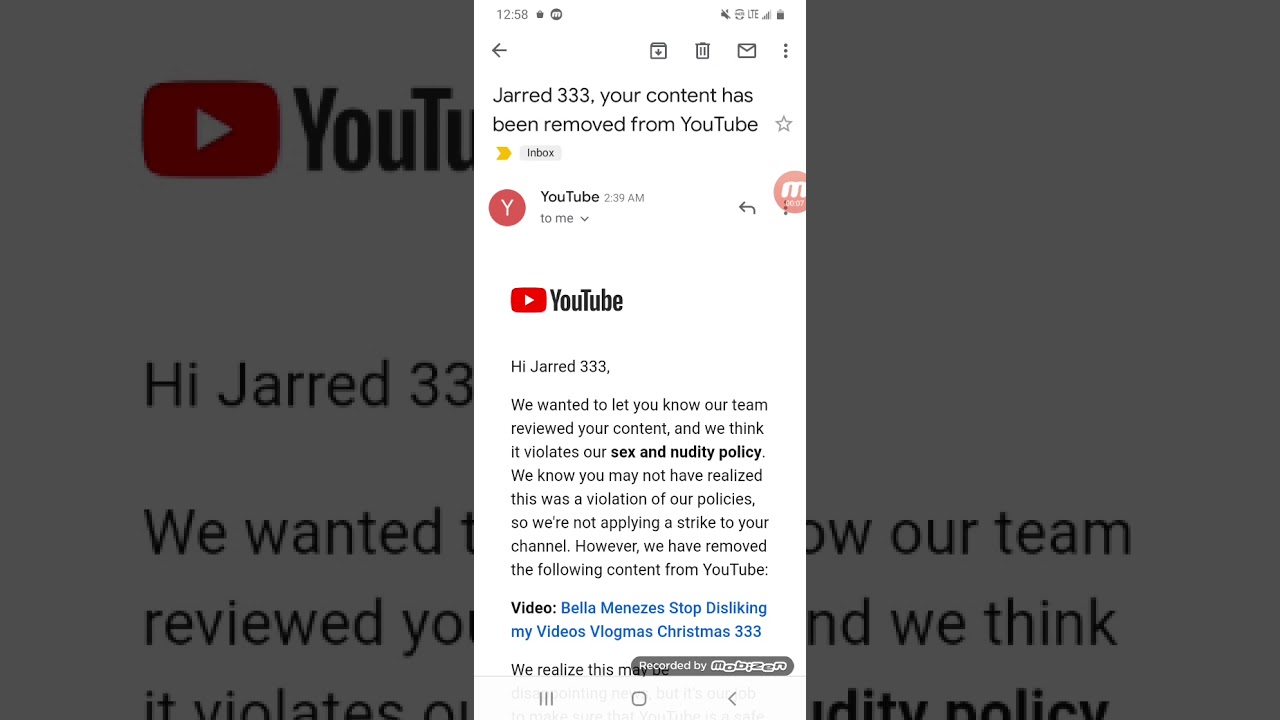 bella Menezes stop falsely reporting my Videos please that may be ...