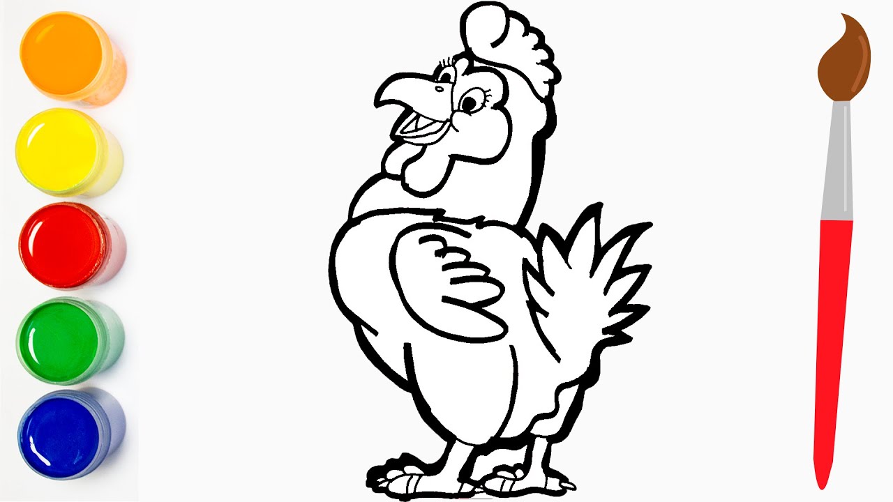 сурет салу әтеш ⭕ Bolajon uchun xo'roz Rasm chizish va bo'yash - Cat ...