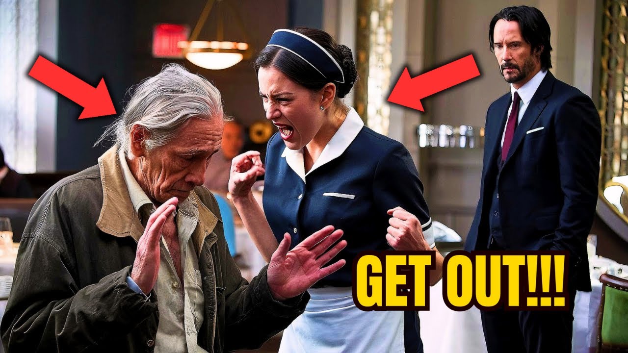 Shocking Moment: Keanu Reeves Intervenes as Waitress Shouts at Elderly ...