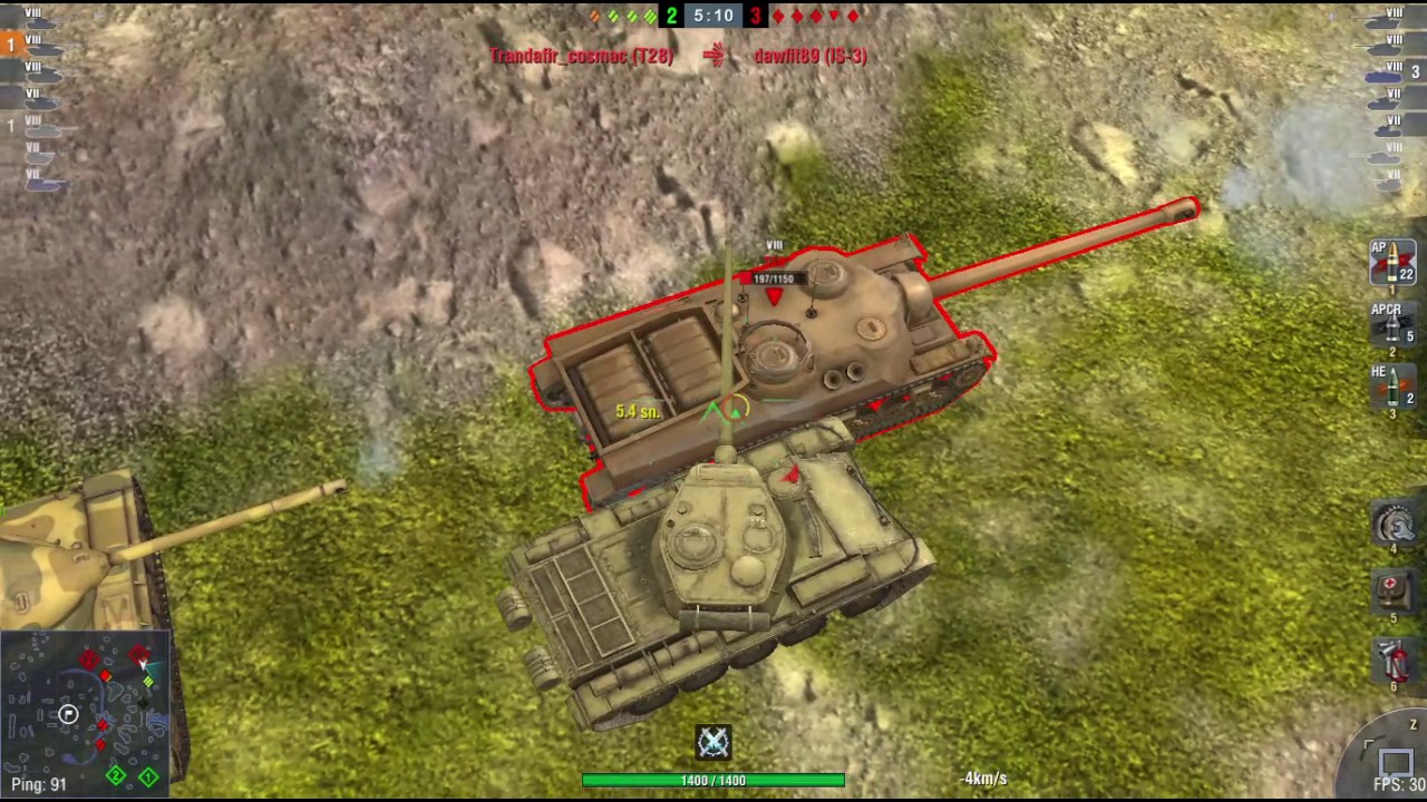 T54-Mod.1 fena - YouTube