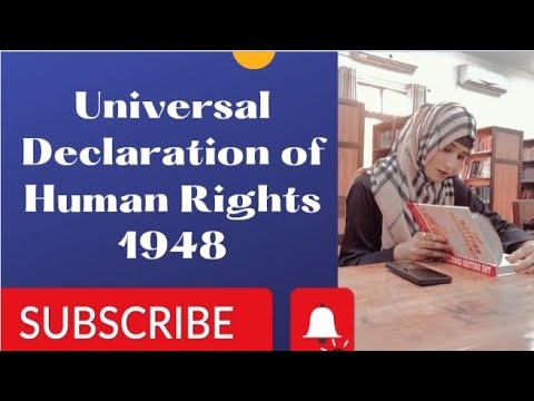 Universal Declaration of Human Rights 1948| UDHR - YouTube