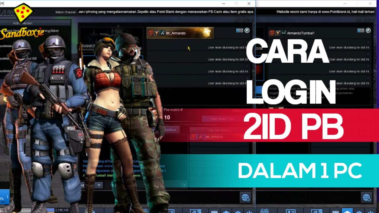 CARA LOGIN 2ID POINT BLANK LEBIH HANYA DI 1 KOMPUTER - YouTube