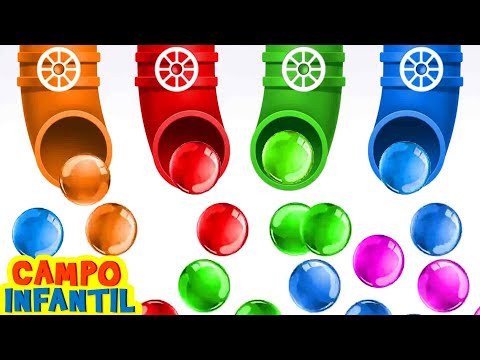Piscina de Bolas de Colores Divertida | Aprende Colores | Videos para niños | Campo Infantil